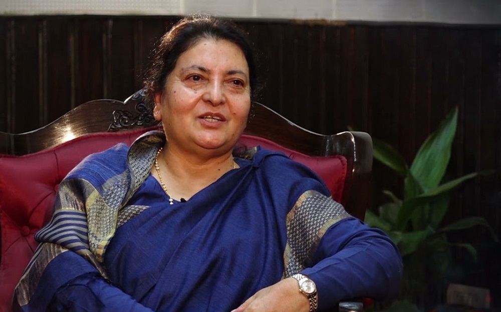 Former President Bhandari insists on resolution against plastic ...